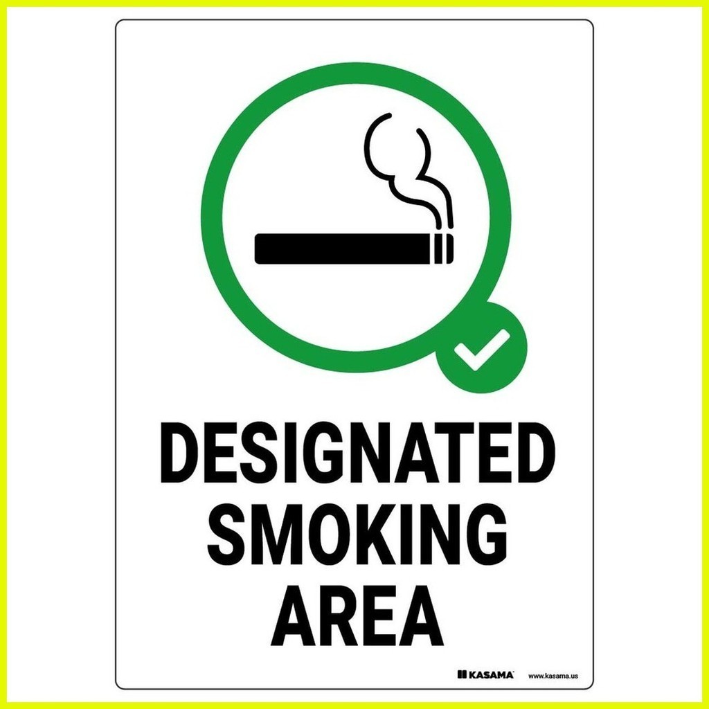 Smoking Area Signage Laminated Sign | Shopee Philippines