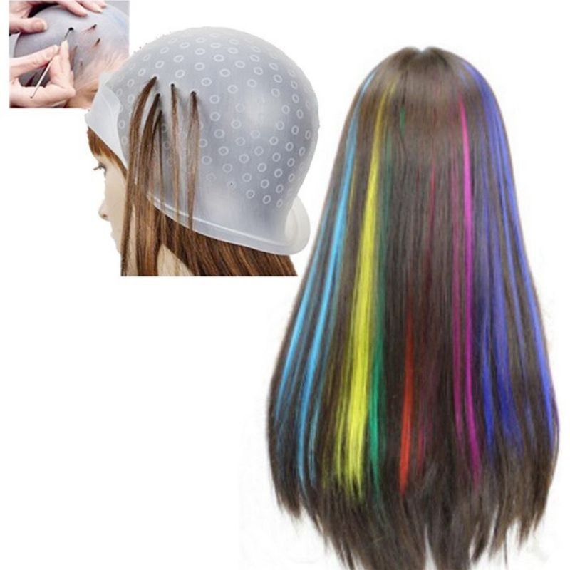 ♞Highlighting Cap Rubber Frosting Cap with Hook Hair Accessories(Random ...