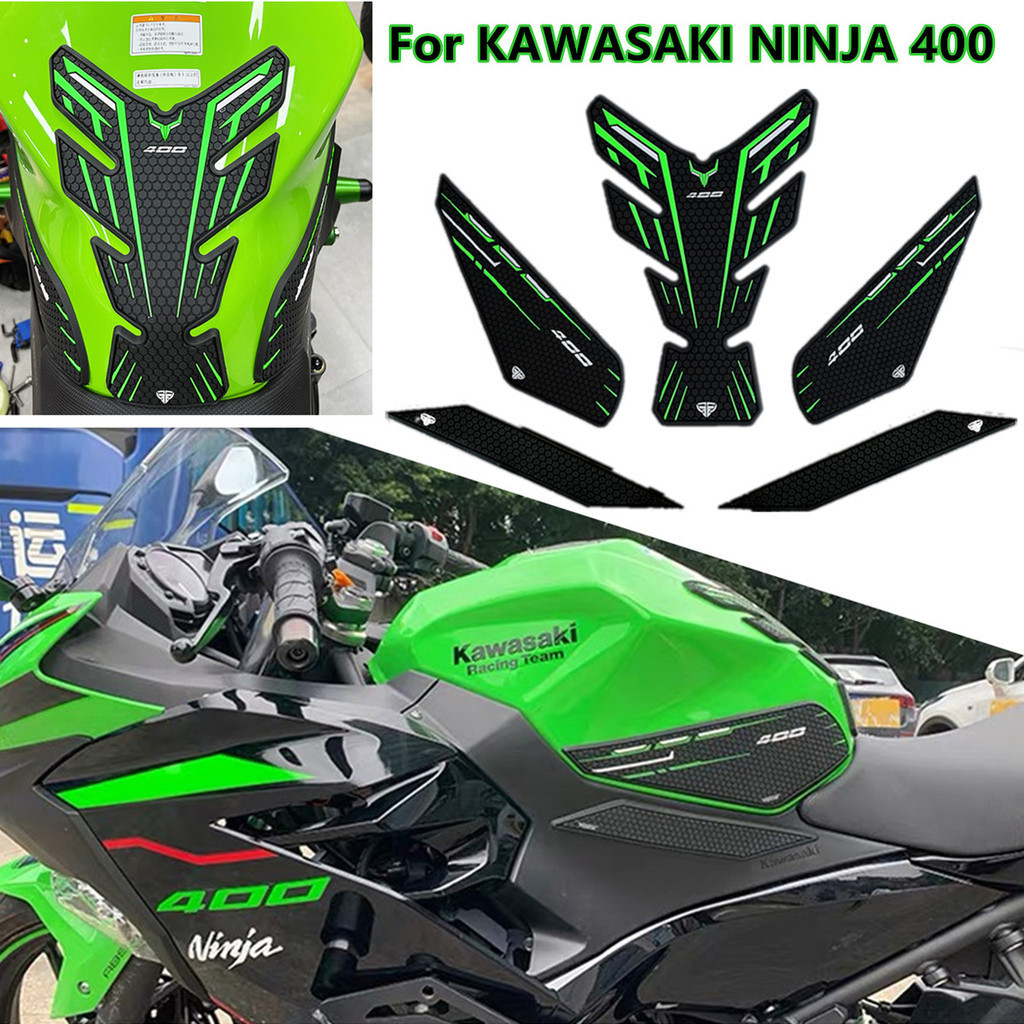 Kawasaki Z400 Tank Pad Protector Sticker Rubber Decal Gas Fuel Knee ...