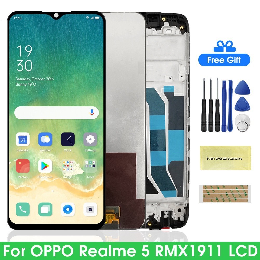 LCD Fro OPPO Realme 5 LCD Original Display RMX1911 Touch Screen ...