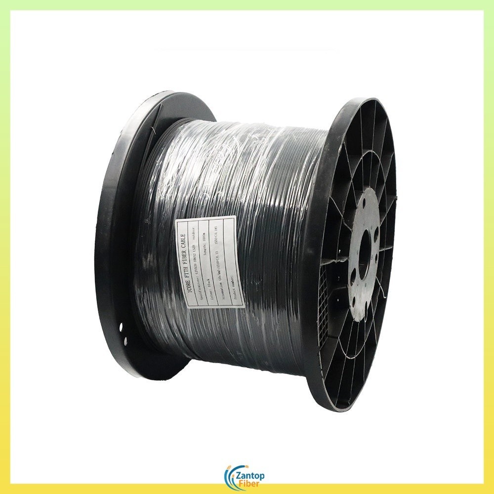 500M Fiber Optic Cable 500 meters FOC Pure Black Single Core Fiber ...