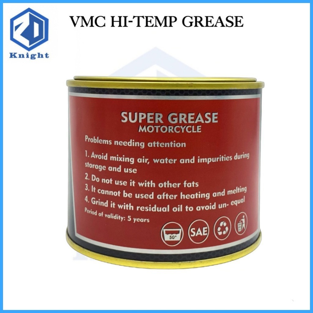 Knight Motorcycle Vmc Super Grease Hi-Temp Grease 500ml | Shopee ...