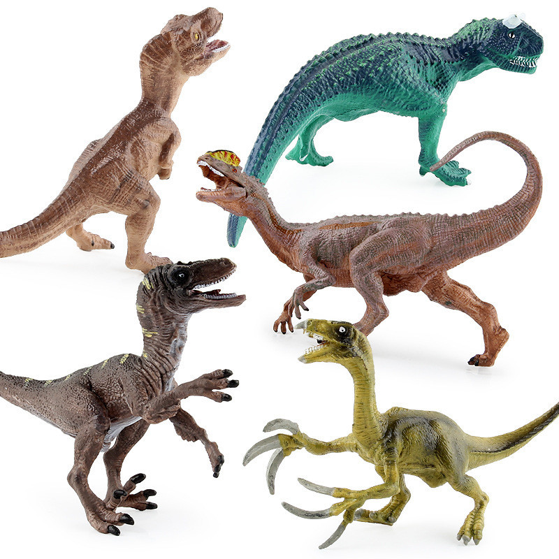 Simulation Animal Model Dinosaur Toy Solid Sickle Dragon Double Crown ...