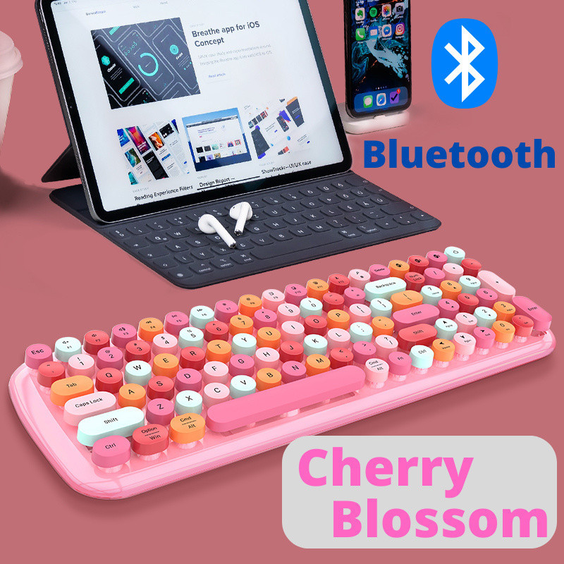 MOFII & N520 Keyboard Mouse Combo Wireless Vintage Keyboard | Shopee ...