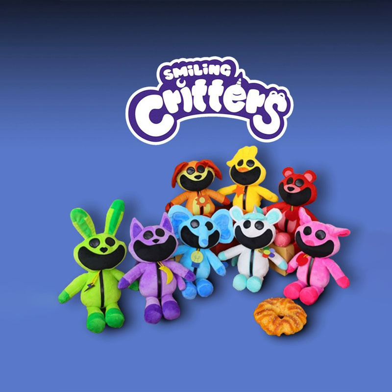 Plus Plush Toy smiling critters Horror smiling Animal Series Blue ...