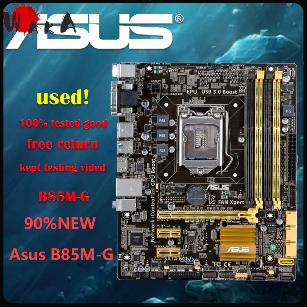 Asus B85M-G b85 motherboard Socket lga 1150 motherboard DDR3 HDMI DVI ...