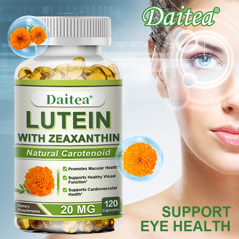Daitea Lutein 20 mg with Zeaxanthin, Dietary Supplement for Visual ...