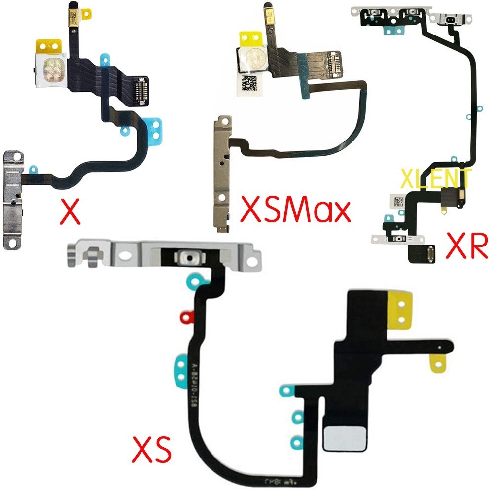 Power Button On/Off Switch Flash Light Mic Flex Cable Replacement Parts ...