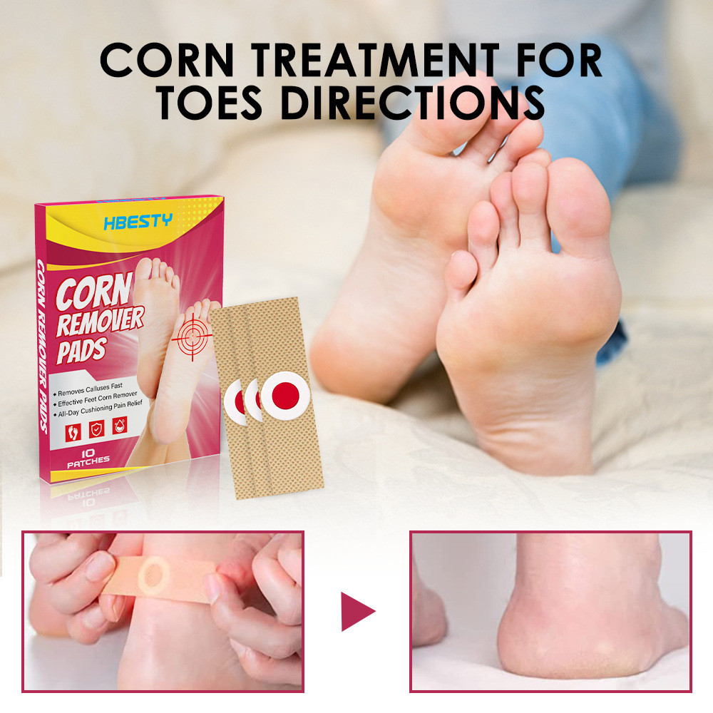 10PCS Foot Corns Remover Patch Remove Calluses Pain Relief Original ...