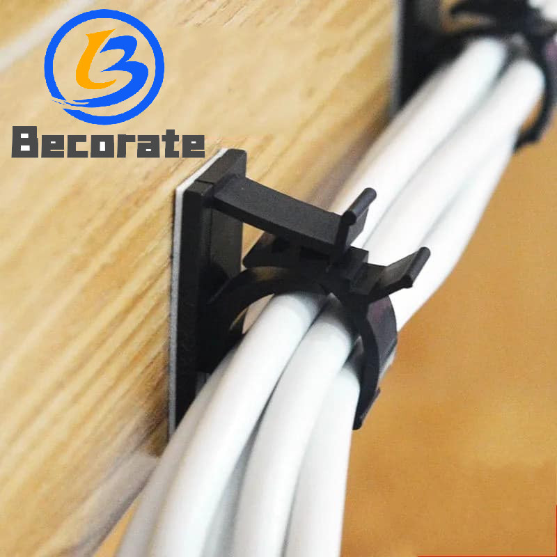 10MM Larger Self-Adhesive Adjustable Cable Clips Organizer Management ...