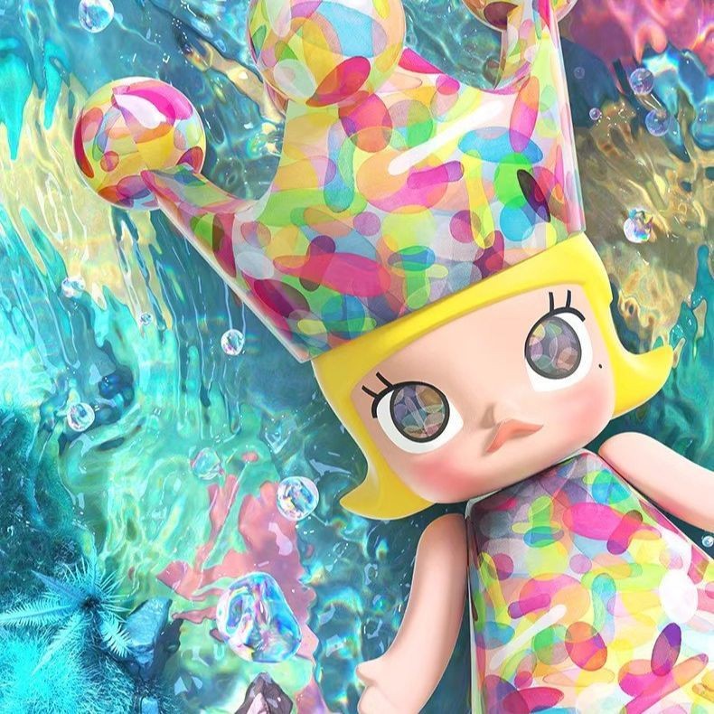 Popmart POPMART MEGA ROYAL MOLLY 400% Huang Yuxing Bubble Trendy ...