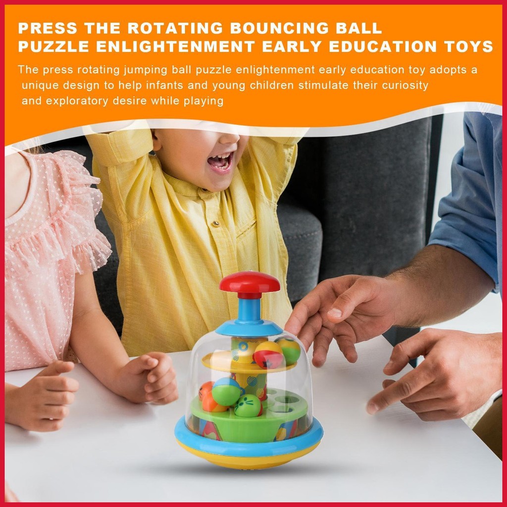 Ball Popper Early Educational Spin Game Educational Play Hand-Eye ...