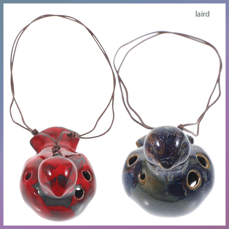 2pcs Ceramic Ocarina Musical Instrument 6-hole Decorative Ocarina ...