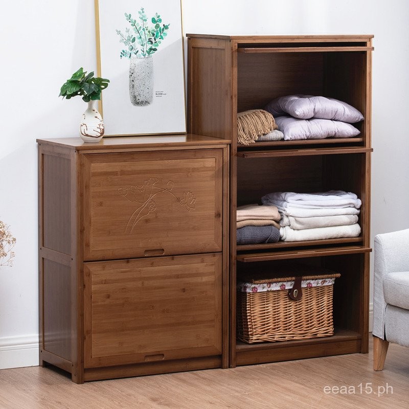 7T Bamboo Clothes Storage Cabinet Simple Wardrobe Small Apartment ...