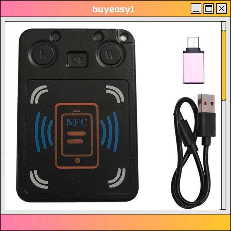 NFC RFID Smart Chip Card Copier NFC Encryption Key Reader 13.56Mhz Token Duplicator 125Khz RFID ...