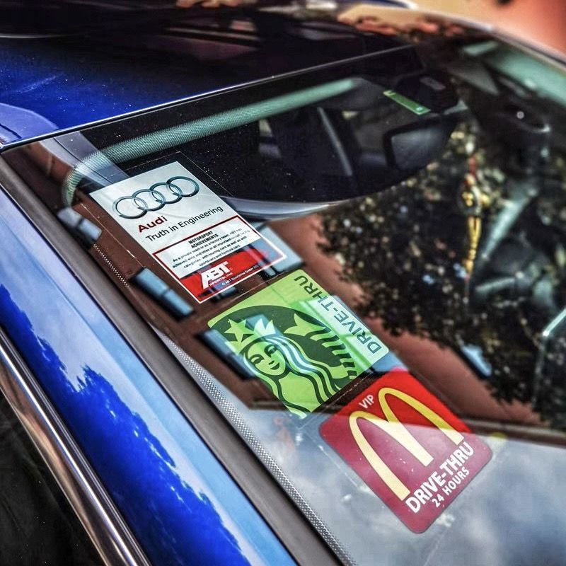 Starbucks Sticker McDonald's Sticker KFC Sticker Car Sticker Car ...