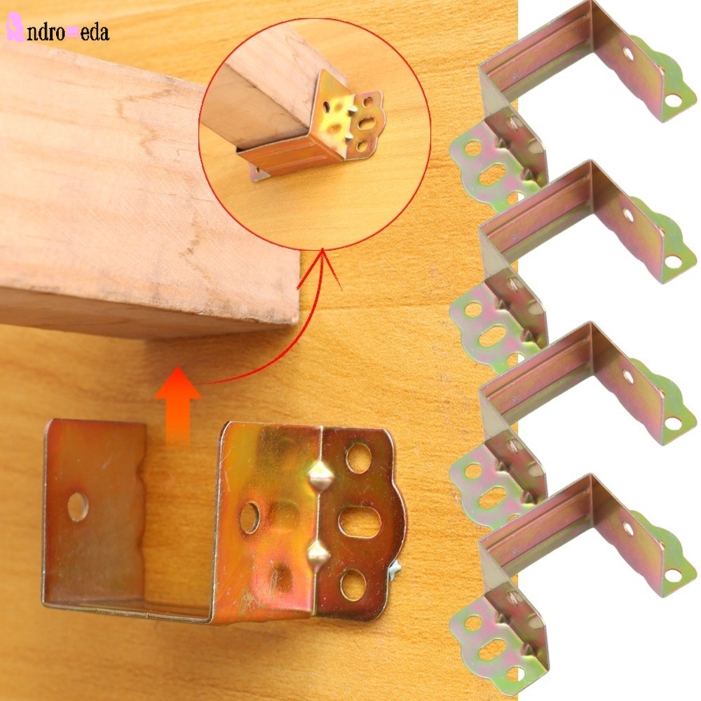 U-shaped Wooden Bed Fastener Brackets Furniture Hardware Connector ...