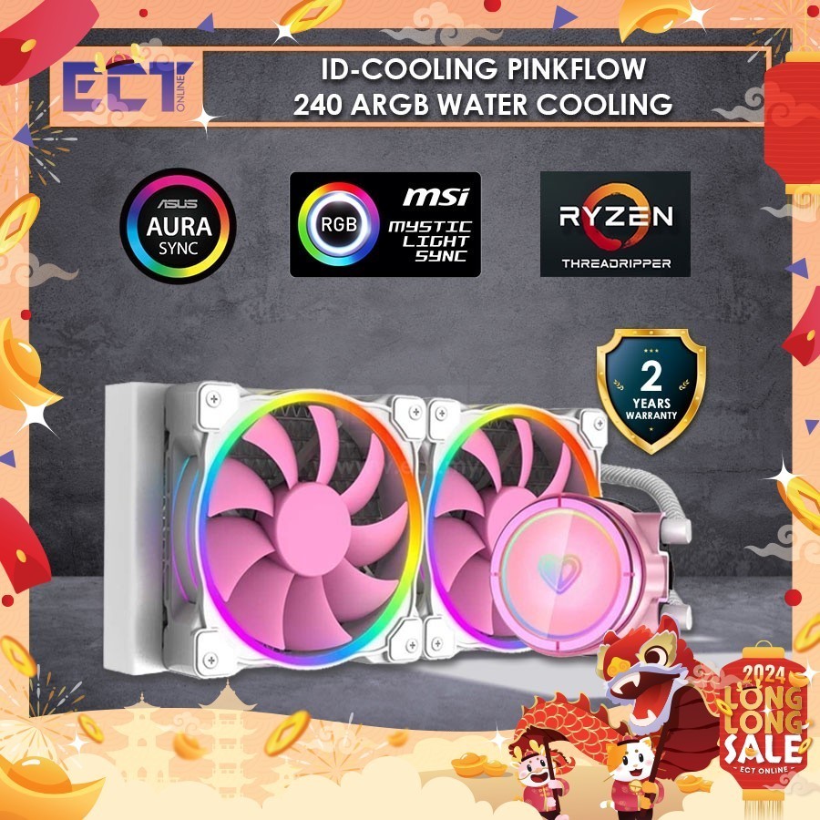ID-Cooling Pinkflow 240 ARGB Water Cooling - Pinkflow 240 V2 / Diamond / Diamond Purple | Shopee ...