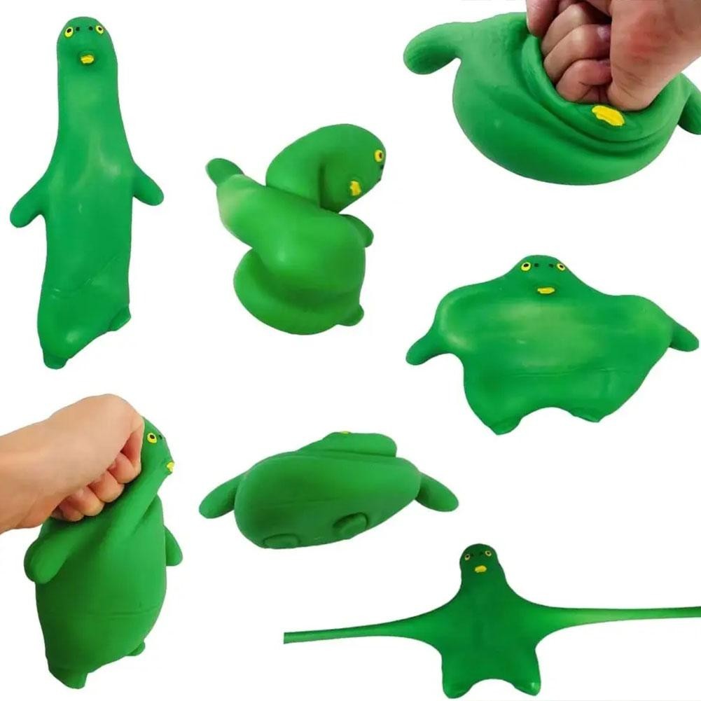 Green-Headed Stupid Fish Stress Relief Toys Green Fish Squishy Pinch ...