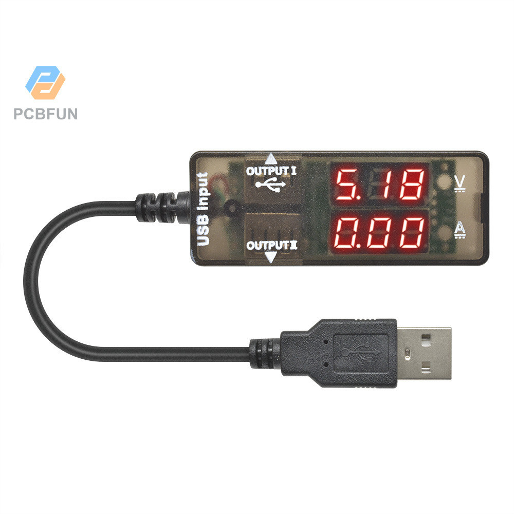 Pcbfun Voltage And Ammeter Tester With Usb Cable Red Shopee Philippines