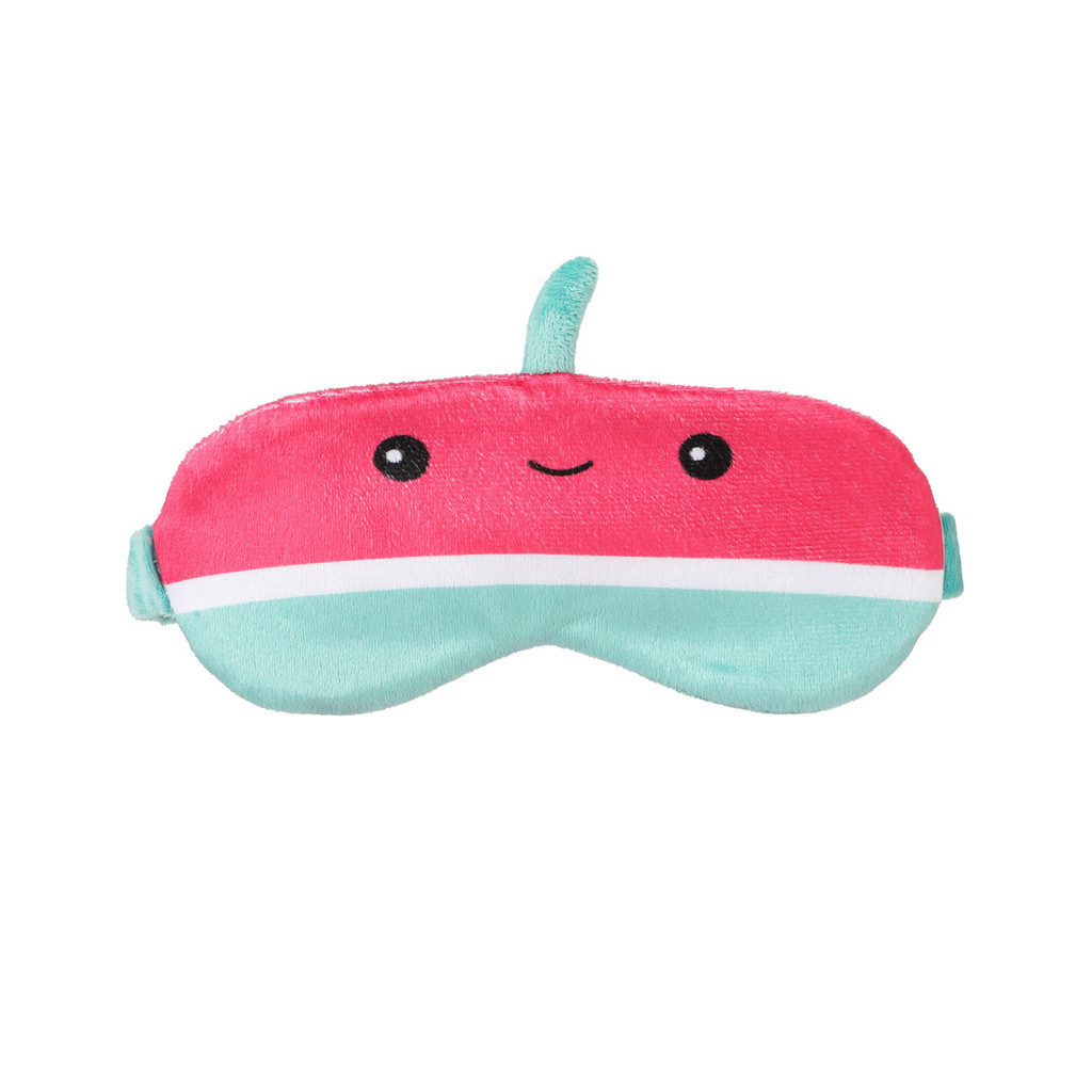 MINISO Fruit Series U Shaped Neck Pillow w/Sleep Mask Watermelon ...