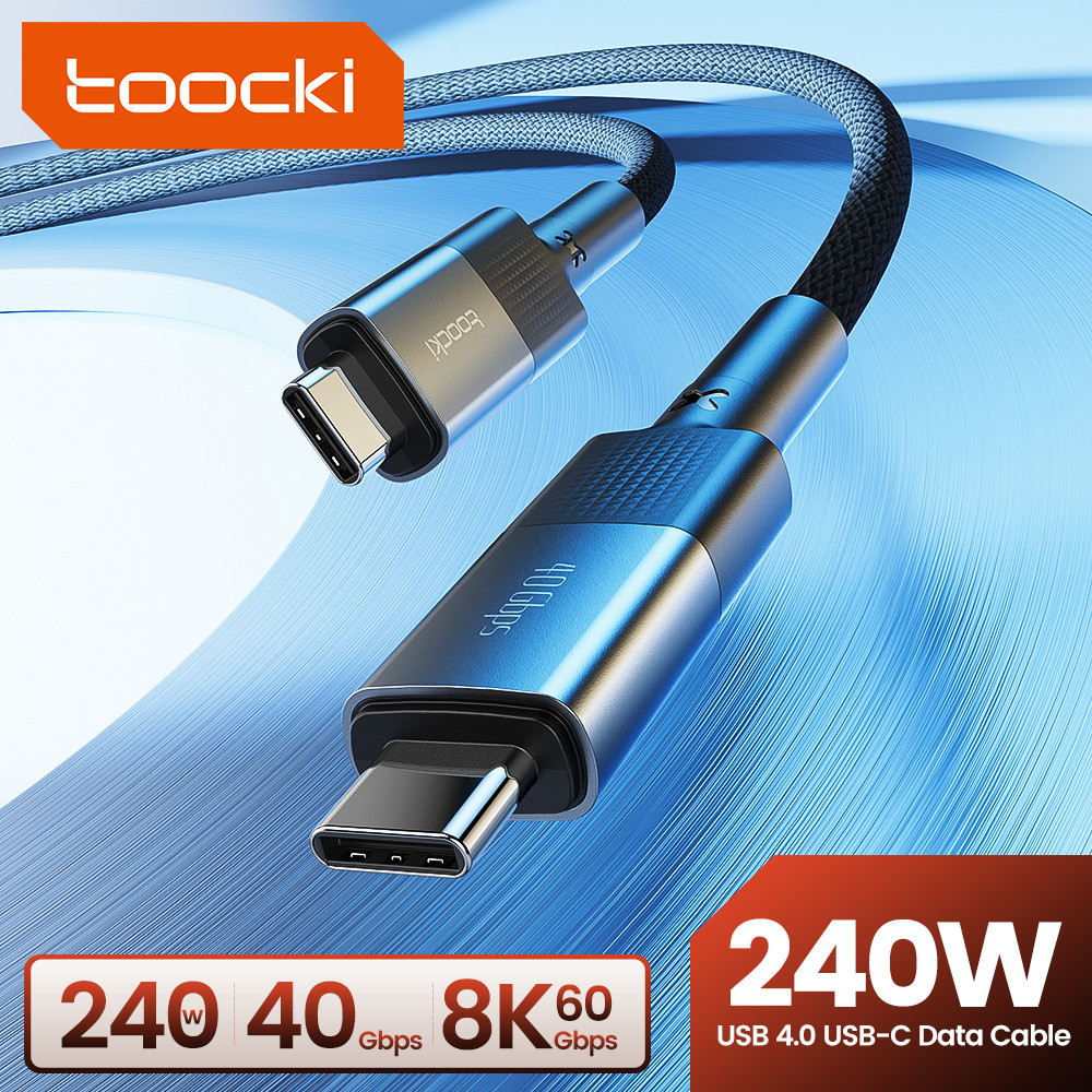 Toocki PD 240W Super Fast Charging Cable Type C To Type C USB4.0 ...