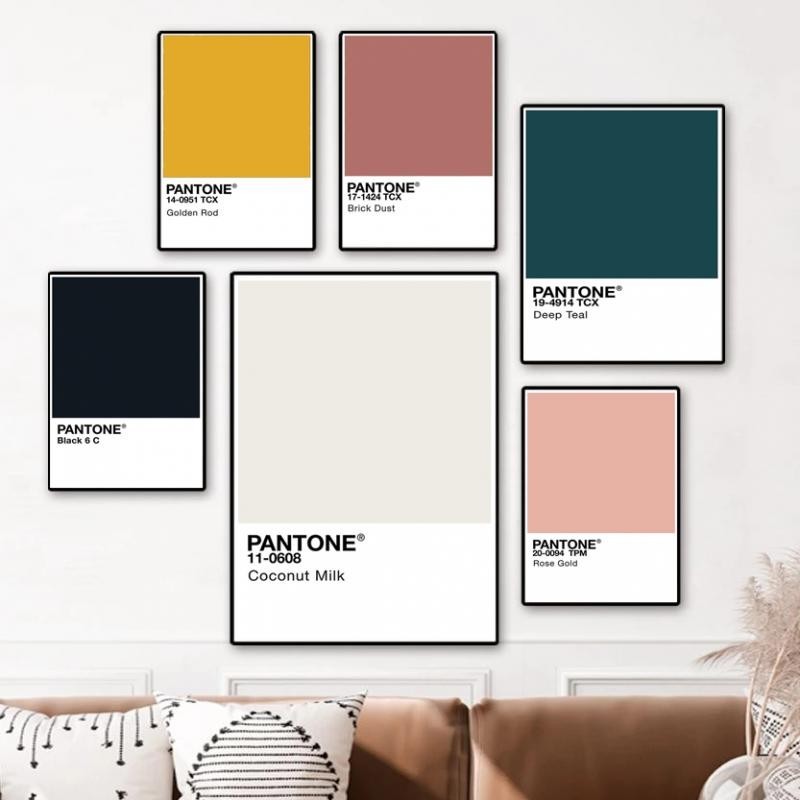 Pantone Color Wall Art Canvas Painting Nordic Posters and Prints ...