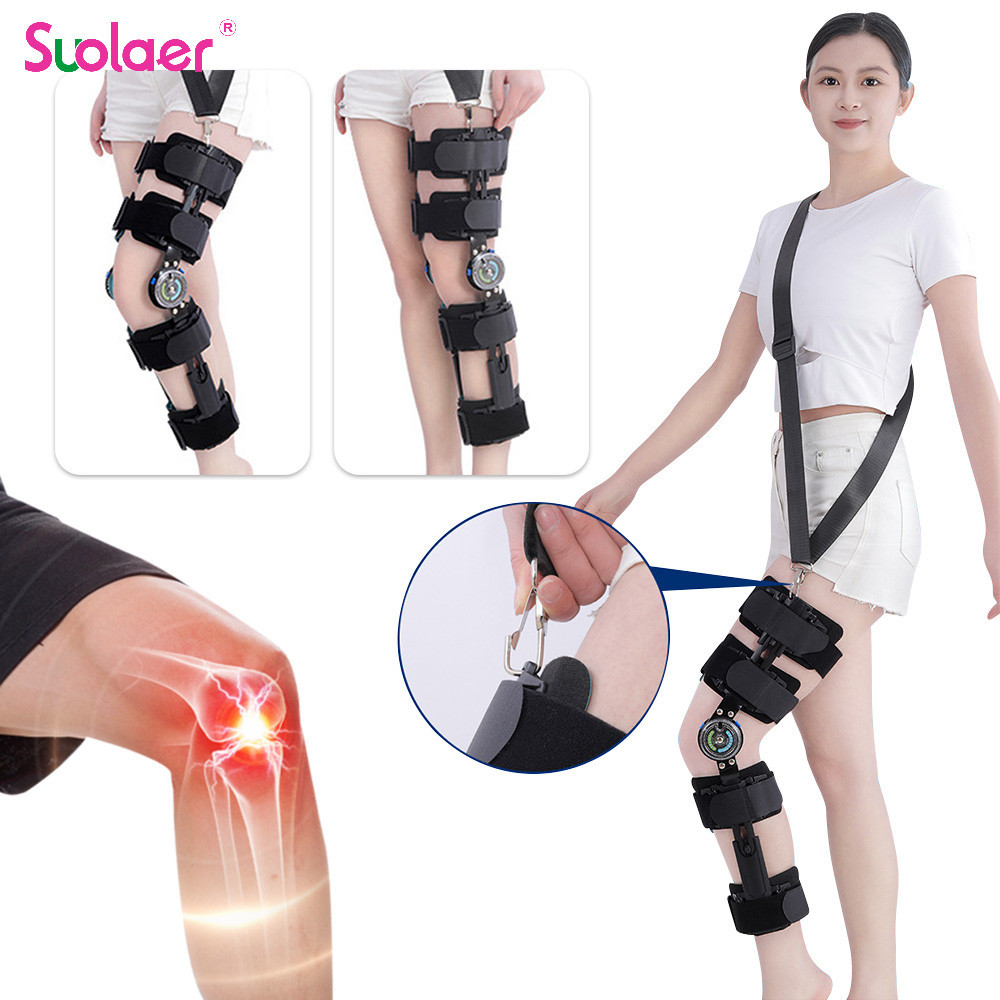Hinged Knee Leg Brace Orthosis Stabilizer for Injury Arthritis Relief ...