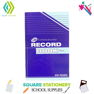 Square Stationery Mini Consolidated Record Book Logbook 500 Pages ...