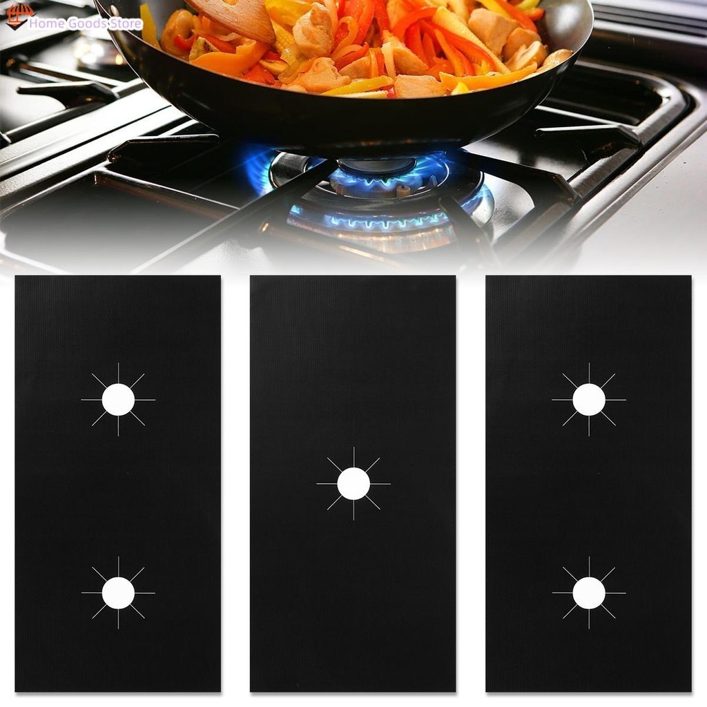 Universal Gas Stove Protectors Reusable Gas Stove Burner Covers 5 Hooks ...