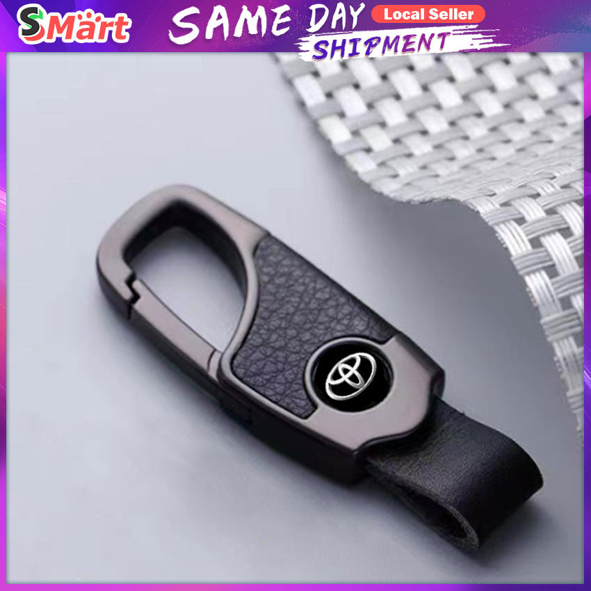 Leather Car Key Case Modern Toyota Keychain Remote Control Protector ...