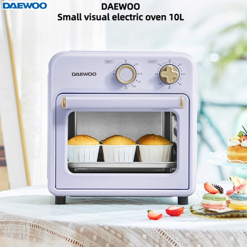 DAEWOO small visual electric oven 10L frying oven all in one household ...