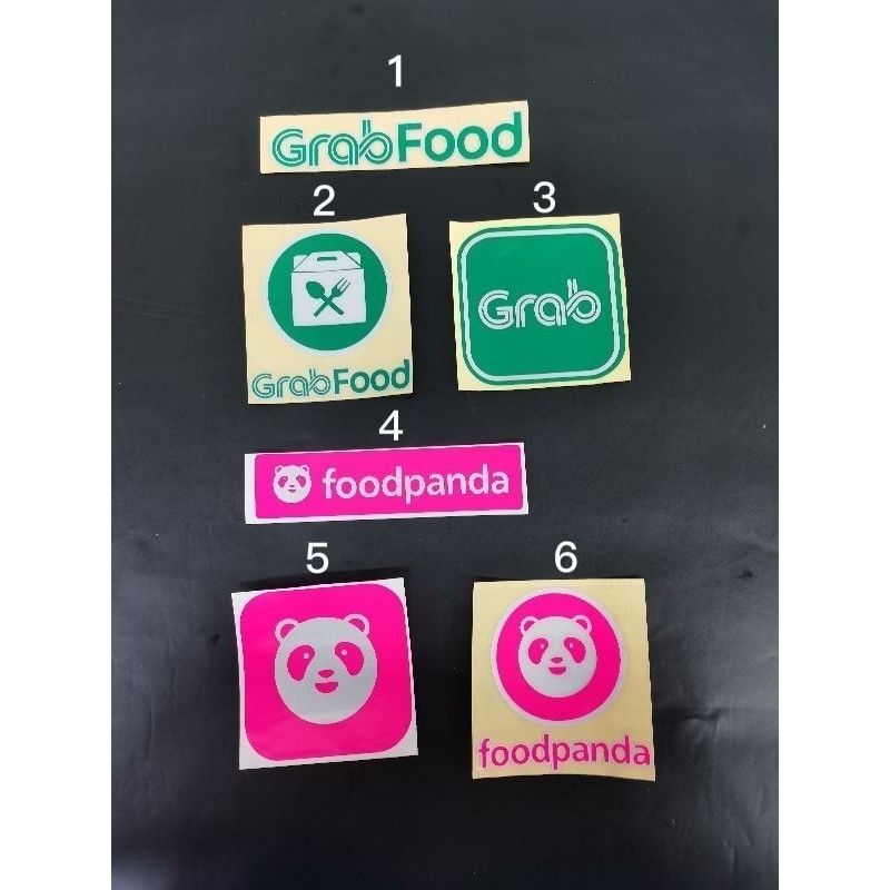 Grab/Grab Food/FoodPanda Sticker Cutting Overlapping | Shopee Philippines