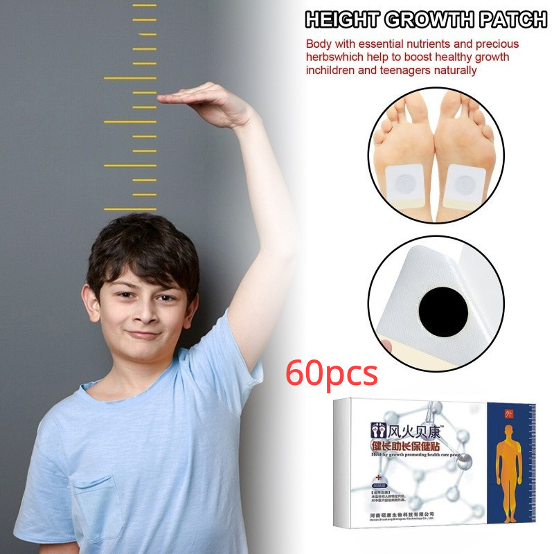 60pcs Body Height Enhancer Foot Patch Promoting Bone Growth Foot Patch ...