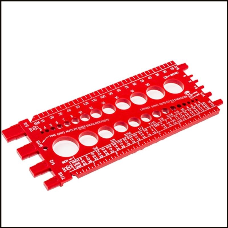 RUN Screw Bolt Nut Thread Measure Gauge Size Checker Inch Standard ...