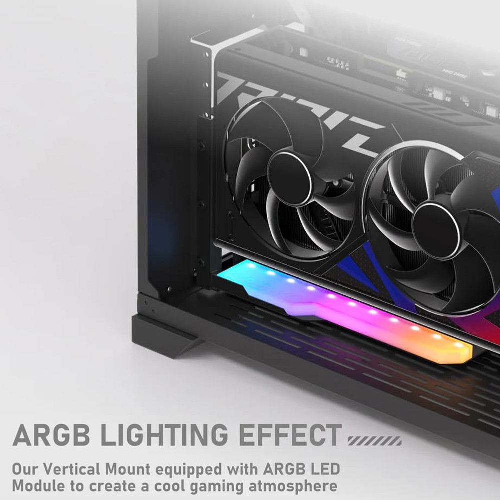 [Aluminum Alloy] [ATX PC Case] Vertical GPU Mount Bracket Holder [Dual ...