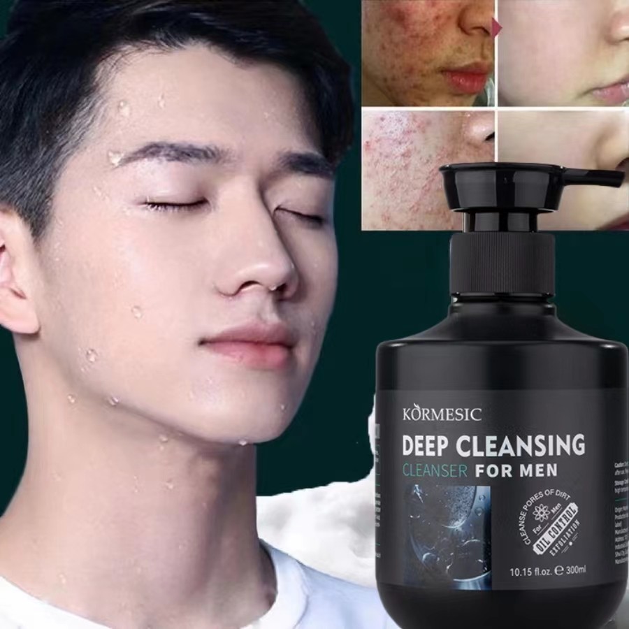 Cleanser for Men, Deep Cleansing, Oil Control & Hydrating Skin 300ml ...