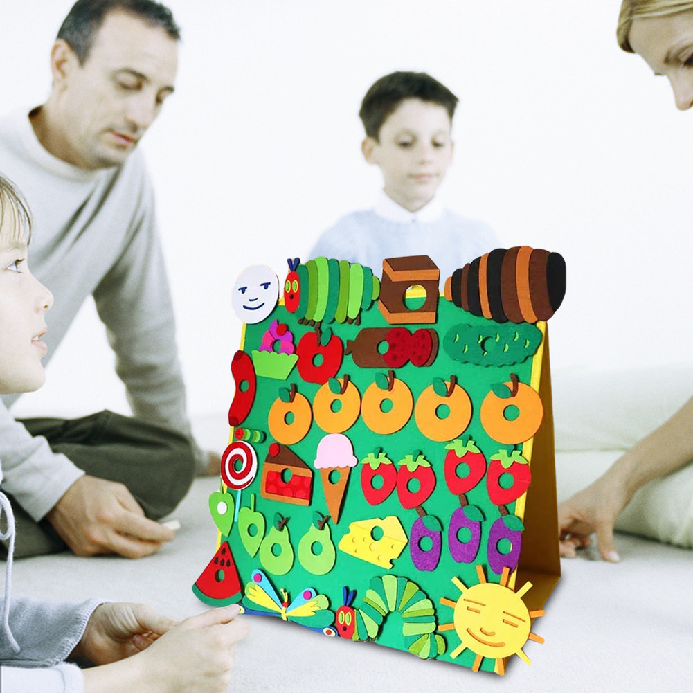 Hungry Caterpillar Toy English Picture Books Teaching Aids Felt Toys ...