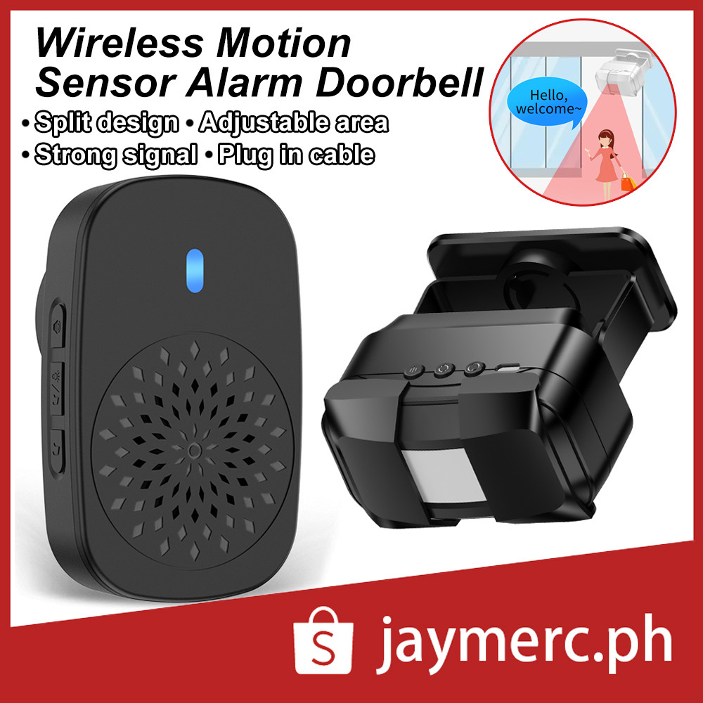 Split type Infrared Motion Sensor Alarm Wireless Plug in Doorbell 38 ...