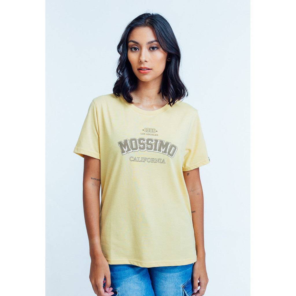 Mossimo Sherilyn Light Yellow Classic Fit Tee | Shopee Philippines