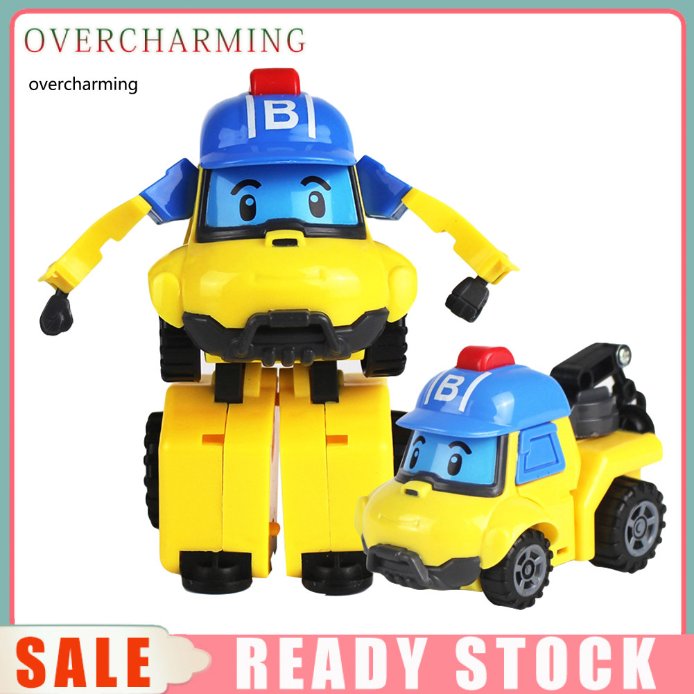 Robocar Poli Action Figure Deformation Police Car Robot Educational ...