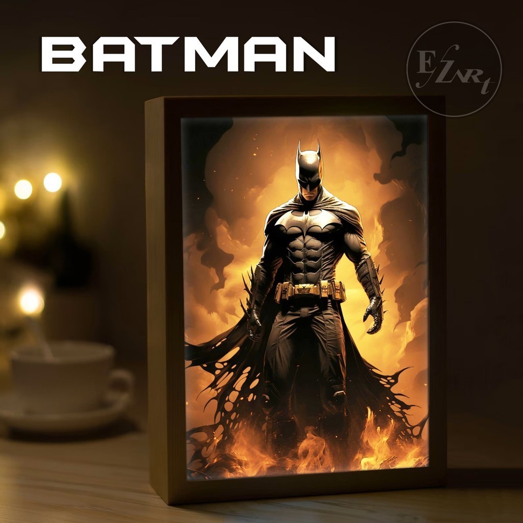 Batman Robin Joker Edition LED Light Frame Light Painting Art Can Be ...