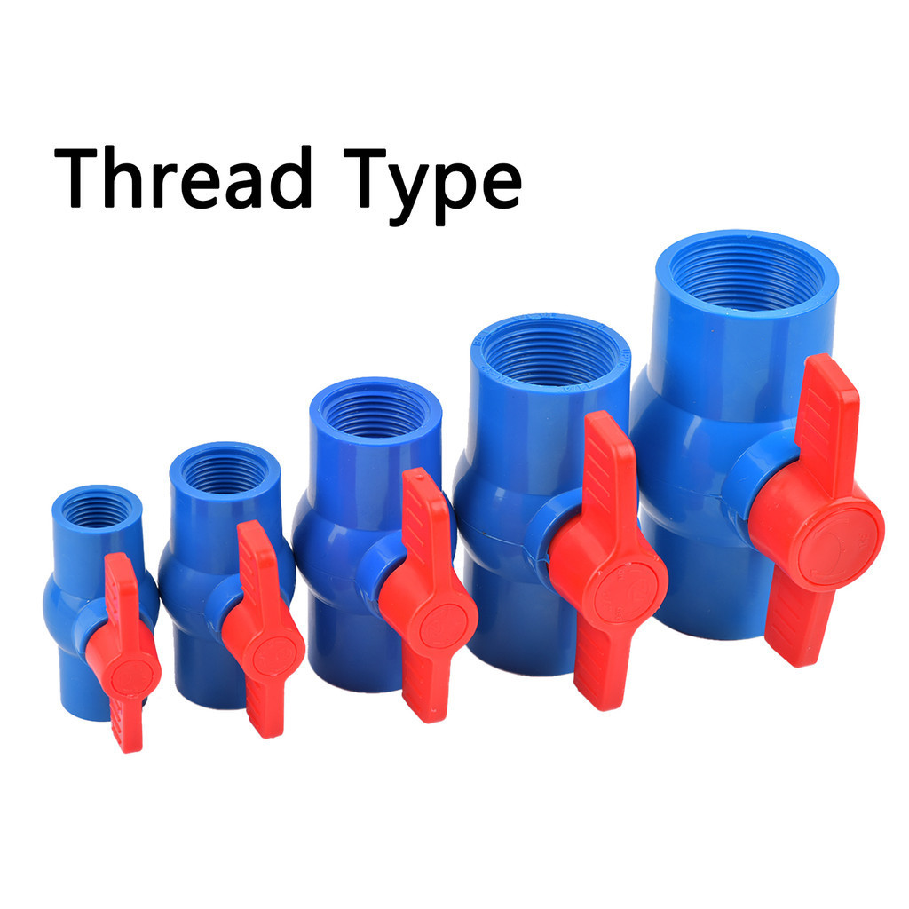 PVC Ball Valve Blue Plumbing Fixtures Gate Valves 1/2",3/4",1"(20mm ...