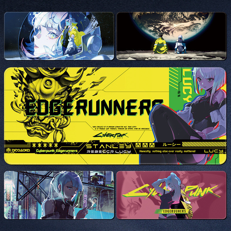 Cyberpunk Edge Walker Mouse Pad Computer Desktop Pad Lucy Edge Runner ...