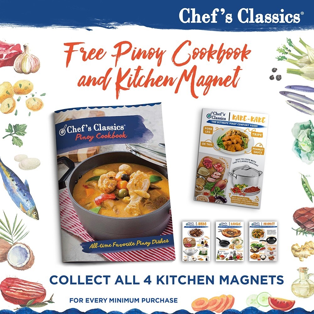 Chef's Classics Pinoy Recipe Book + Kitchen Magnet | Shopee Philippines