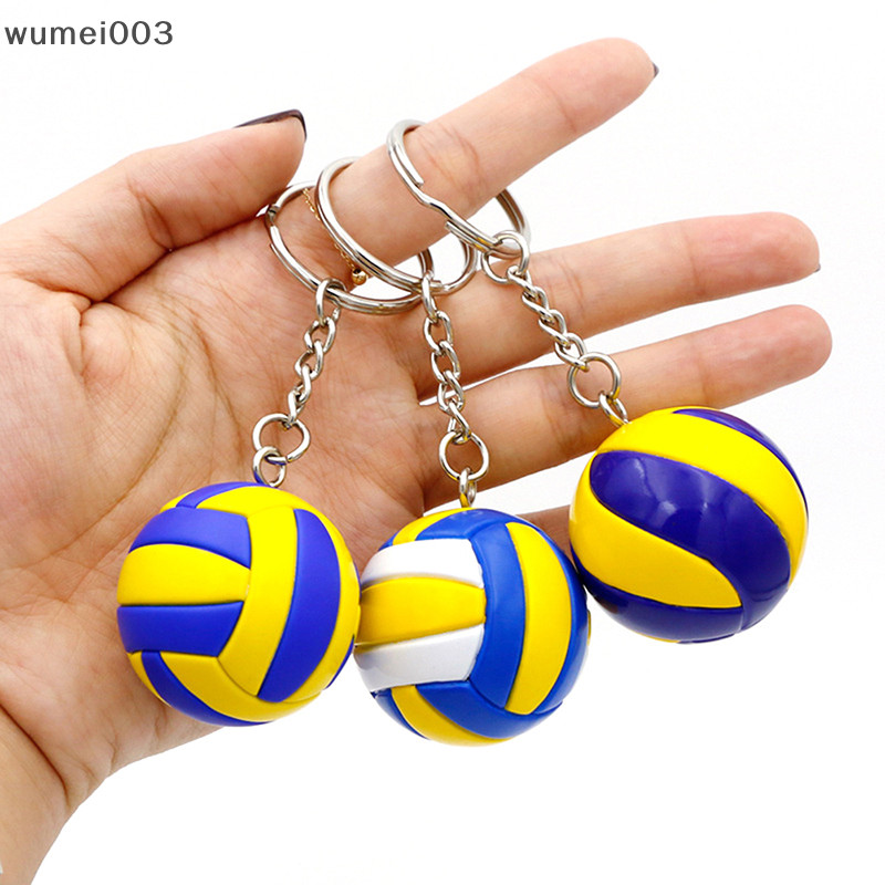 wumei003 Volleyball Keychain Mini PVC Volleyball keychain bag car ...
