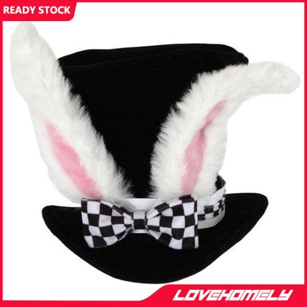 ⚡⚡⚡【IN STOCK】 Easter White Rabbit Top Hat Alice Wonderland Cosplay ...