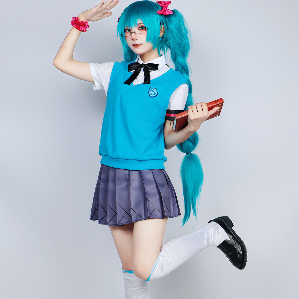 Hatsune Miku 16th Anniversary Cos Costume JK Costume VOCALOID Hatsune ...