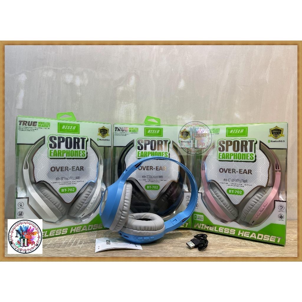BISEN BT-702 Bluetooth Headphones TWS With HD Stereo Sound HD Music ...