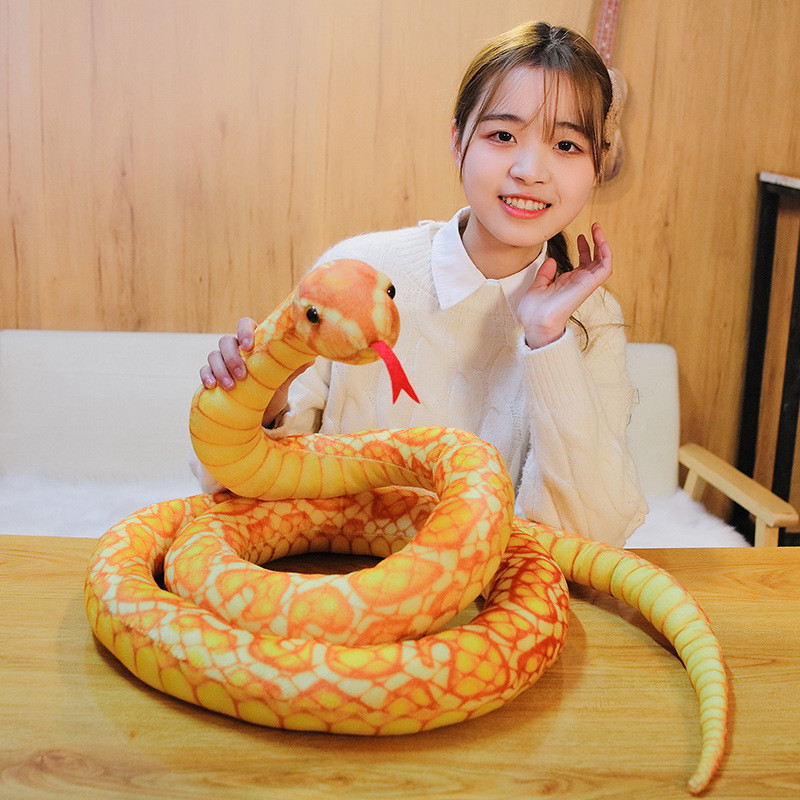 Simulation Snake Plush Toys Giant Snake Cobra Animals Python Soft ...